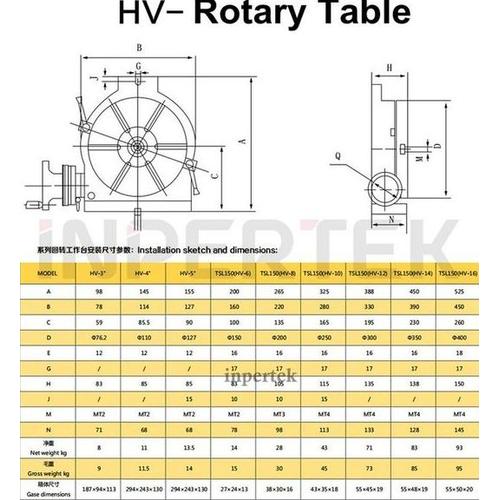 Jual Rotary Table 4 Meja Putar Milling Dividing Vertical Horizontal 4 ...