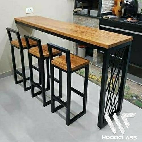 Jual meja bar minimalis modern, meja coffee kaki besi, meja bar set 3 ...