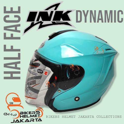 Jual HELM INK DYNAMIC SOLID AQUA BLUE HALF FACE - Jakarta Utara ...