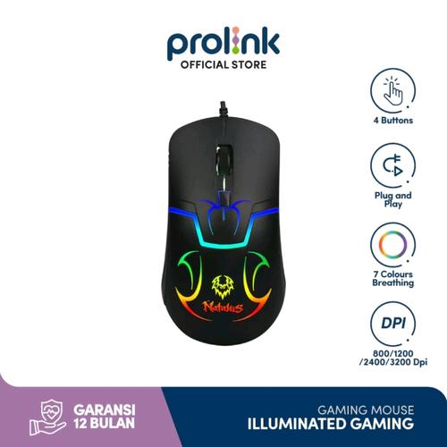 Jual Pro-link Mouse Gaming Wired Kabel LED 4 button Optical 800-3200dpi ...