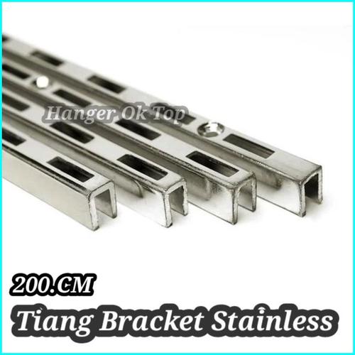 Jual tiang bracket stainless ukuran 200cm | Rel tiang bracket 2M - Kota ...