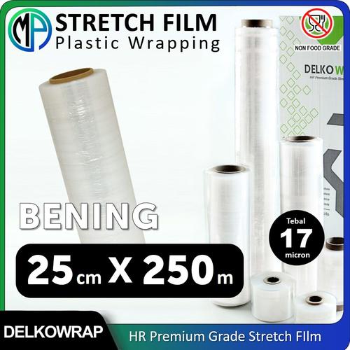 Jual Plastik Wrapping Wrap Stretch Film Bening 25cm x 250m x 17um ...