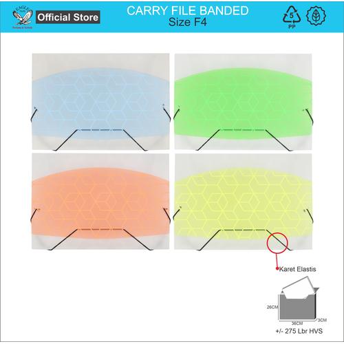 Jual EAGLE Carry File Banded Two Tone Map Tali Karet Elastis Motif ...