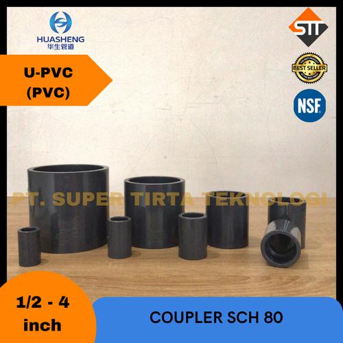 Jual Coupler PVC (U-PVC) Sch.80 1/2inch - 4 inch - Kab. Tangerang - STT-Stores | Tokopedia
