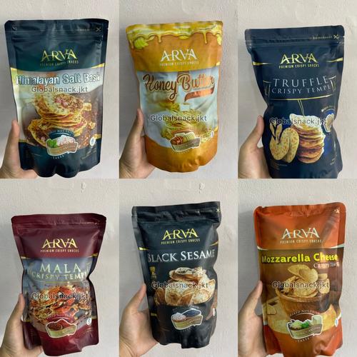 Jual ARVA CRISPY TEMPE BLACK SESAME / TRUFFLE / MALA / HIMALAYAN SALT ...