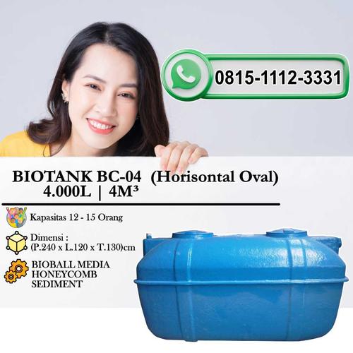 Jual TANGKI BIOTANK BIOTECH KAPASITAS 4000 Ltr 4M3 / BIOFIL - Kab ...