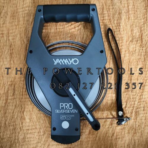 Jual Meteran YAMAYO silver seven 50 meter measuring tape plat baja ...