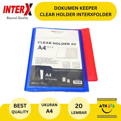 Jual Map Clear Holder / Document Keeper A4 Merk InterXFolder Isi 20 ...