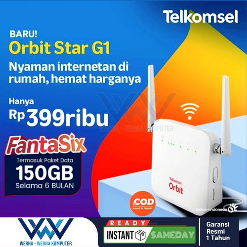 Jual Telkomsel Orbit Star G1 Modem WiFi 4G LTE High Speed Bonus Data ...