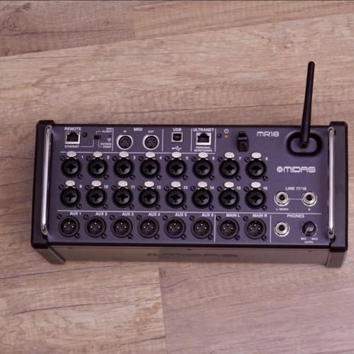 Jual Midas MR18 18channel digital mixer audio with 16ch multi-track rec ...