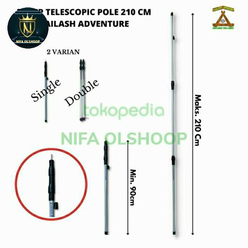 Jual tiang teleskopik flysheet multipurphose - Single210-3step - Kota Bekasi - NIFA OUTDOOR ...