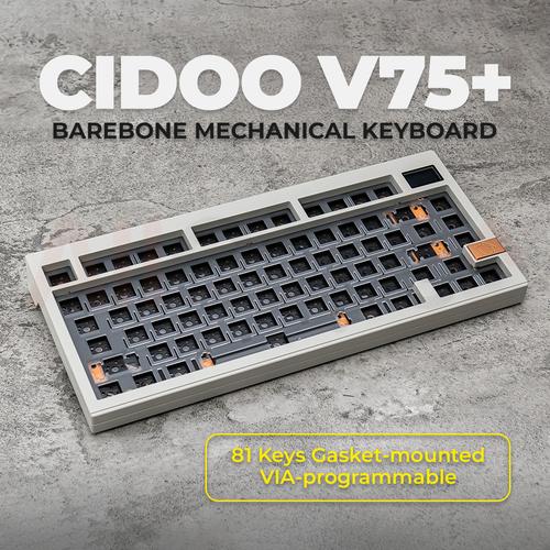 Promo CIDOO V75 PLUS Barebone 75% LED Hotswappable Mechanical Keyboard ...