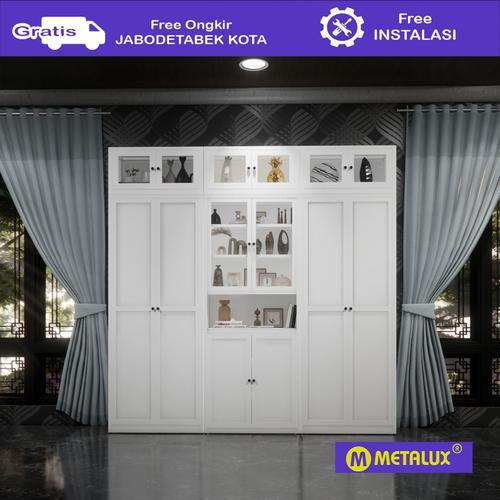 Promo METALUX ARIA - Lemari Pajangan Besi Set | Steel Rack Display Set ...