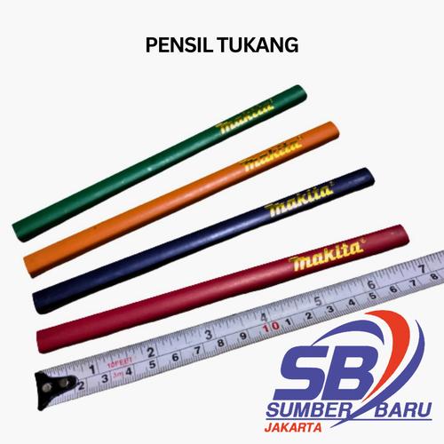 Jual Pensil Tukang Bangunan Rumah Proyek Pencil Pensil Kayu Besar Jumbo ...