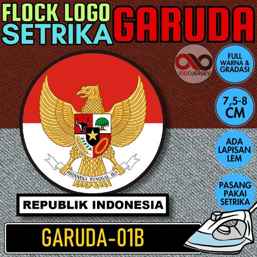 Jual Patch Badge Emblem Flock Setrika iron-on Baju Jersey Logo GARUDA ...
