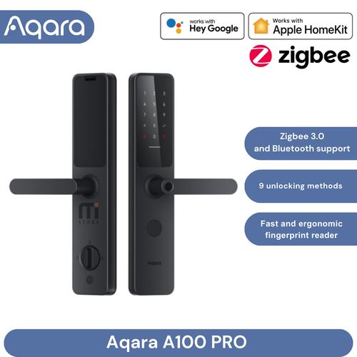 Jual Aqara A100 PRO Bluetooth Zigbee HomeKit Smart Door Lock - A100 PRO ...