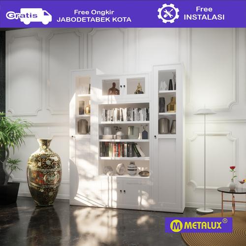 Promo METALUX SHISO - Lemari Pajangan Besi Set | Steel Rack Display Set ...