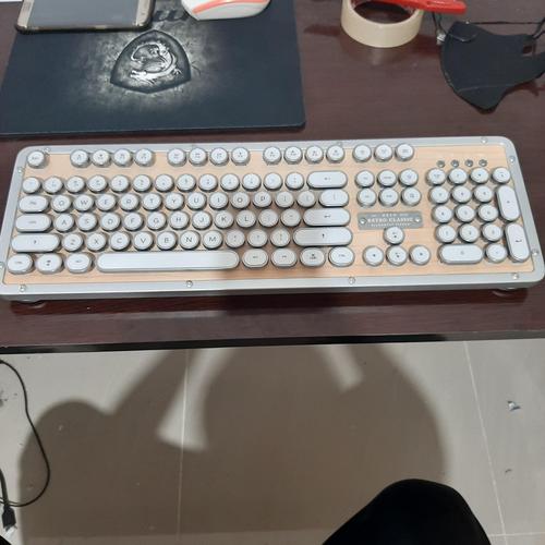 Jual Azio Retro Classic Maple Wireless Wired Backlit Mechanical ...