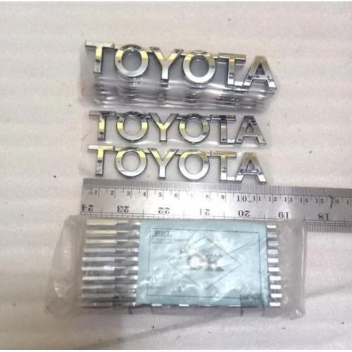 Jual Emblem Logo Tulisan Toyota Original Hrga Satuan Atau Per Pcs ...