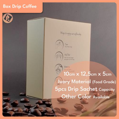 Jual Kemasan Box Coffee Persegi Cream | Box Drip Coffee | Box Kopi ...