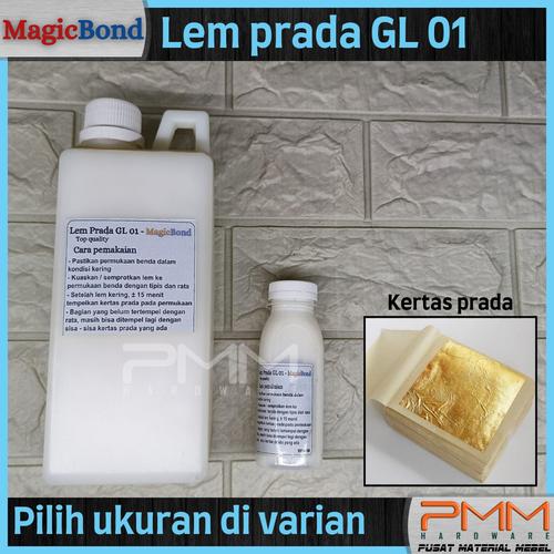 Jual LEM KERTAS PRADA EMAS MAGICBOND GL01 GLUE FOR GOLDLEAF SILVER LEAF ...