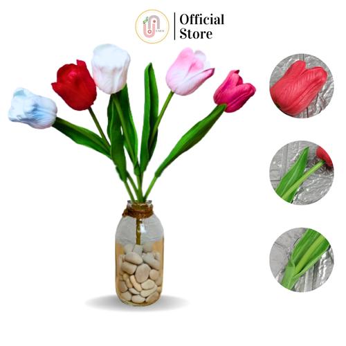 Promo Tanaman Hias Bunga Tulip Plastik Tangkai Artificial Ornamen ...