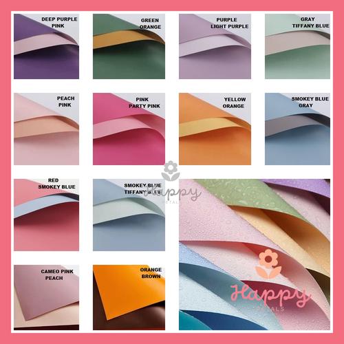 Jual Flower Paper Wrapping Cellophane Color Warna Kertas Buket Bouquet ...