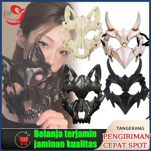 Jual Topeng Naga God Tiger Yasha Tengu Untuk Cosplay Halloween - Hitam ...