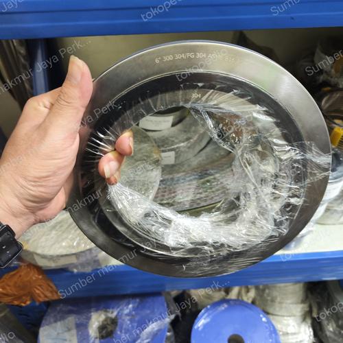 Jual Spiral Wound Gasket Ansi 300 SS304 6" inch ( DN 150 ) SWG # 300 ...