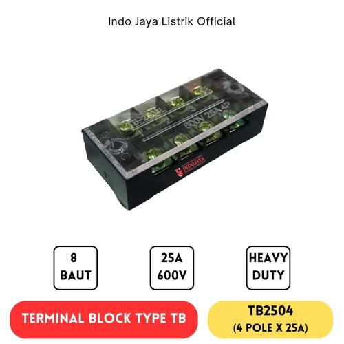 Jual TERMINAL BLOCK 25A X 4 POLE 4 PIN TERMINAL KABEL - Kab. Sleman ...