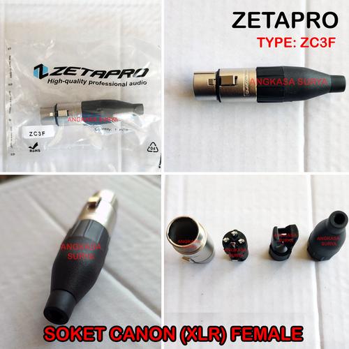 Jual Soket Female Canon XLR ZETAPRO ZC3F / Socket XLR ( Model AMPHENOL ...