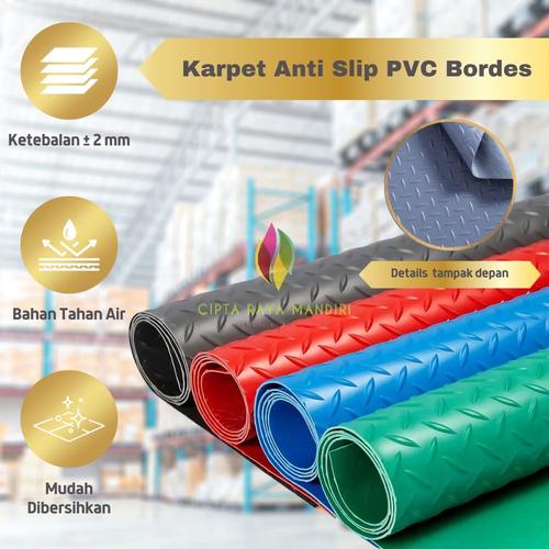 Jual Karpet PVC Bordes Meteran Anti Slip 50 x 120 Keset PVC Bordes ...