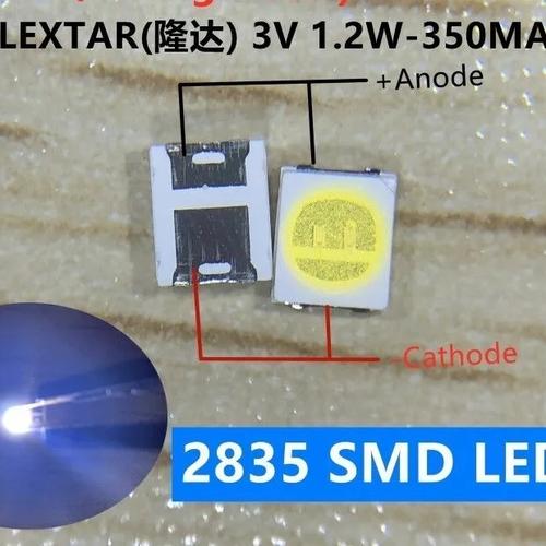Jual 2835 SMD LED 3V Lextar Cold White 1.5W 350mA Lampu Backlight TV ...