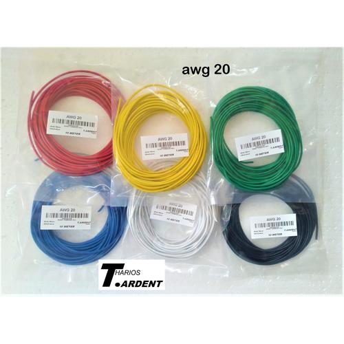 Jual kabel awg 20 serabut tembaga 10m AWG20 kemasan 10 meter - Putih - Kab. Bekasi ...