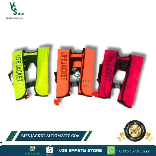Promo Inflatable Life Jacket Pelampung Automatic Co2 / Life Jacket ...