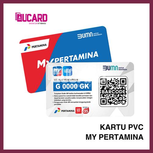Jual CETAK KARTU SUBSIDI MY PERTAMINA BAHAN PVC 2 SISI FULL COLOUR - Kota Surabaya - Ucard ...