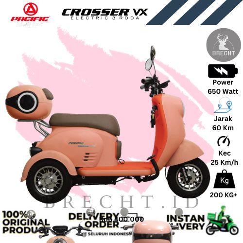 Jual Sepeda Listrik Roda Tiga PACIFIC CROSSER VX 650 Watt New E Bike - Pink - Kota Tangerang ...