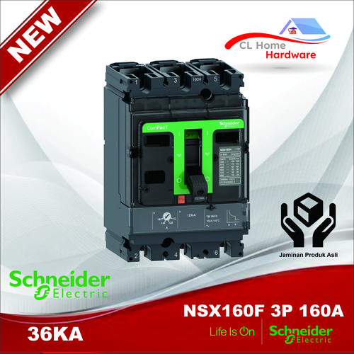 Jual MCCB 3P 160A NSX160F C16F3TM160 3 PHASE 160 AMPERE SCHNEIDER 3 POLE 36KA NEW - Jakarta ...