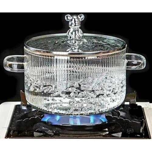 Jual Panci kaca rebus / glass pot transparan ruyi pot kristal - Kota ...