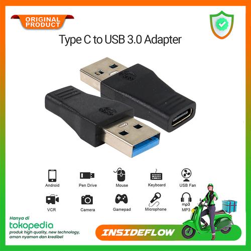 Jual Adapter Konverter USB 3.0 ke USB 3.1 Type C - Black - Jakarta ...