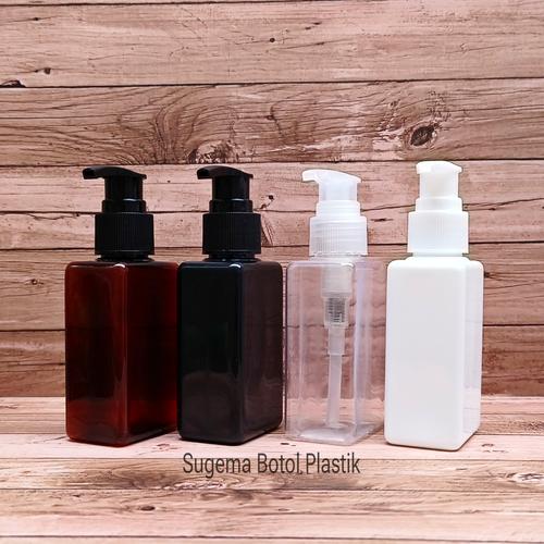 Jual Botol Pump 100 ml Hitam / Botol Pump 100ml Kotak Pump Lotion ...