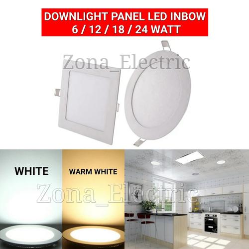 Jual LAMPU DOWNLIGHT LED PANEL INBOW 6/12/18/24 WATT MODEL BODI KOTAK ...