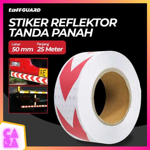 Jual Stiker Reflektor Pemantul Cahaya Tanda Panah Warning Sign Emblem ...
