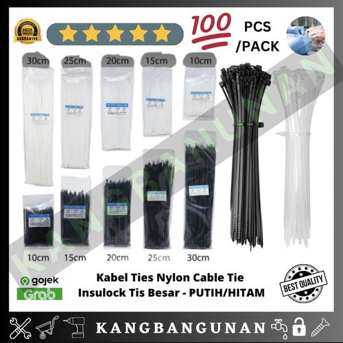 Jual Cable ties tebal 30 cm isi 100 pcs Izumo Hitam Nylon Insulock ...