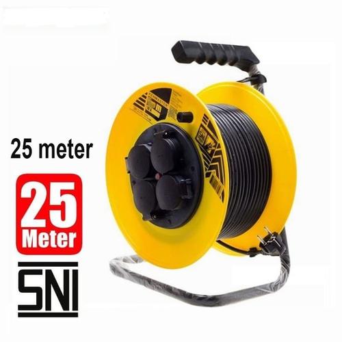 Jual Kabel Roll 25 Meter KENMASTER Kabel Rol SNI 4 Lubang 25M LISTRIK ...