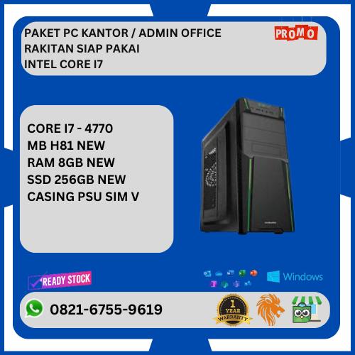 Jual Pc Komputer Rakitan Core i7-4770 Ram 8Gb Ssd 256Gb Siap Pakai - Jakarta Pusat - MEGA ...