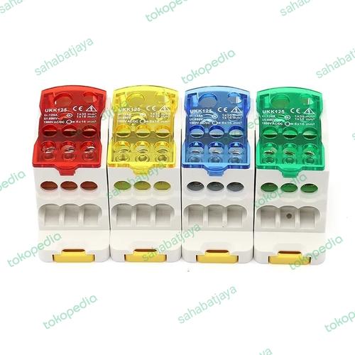 Jual Distribution Box Din Rail Terminal Block 80A 125A 160A 250A 400A 500A - 80A, Biru - Jakarta ...