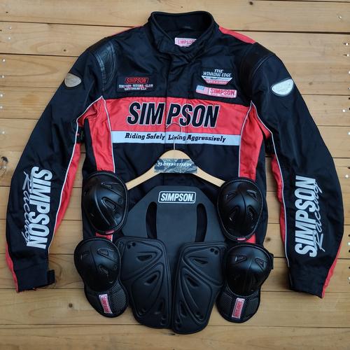 Jual Simpson jacket riding jacket touring original no yellowcorn ...