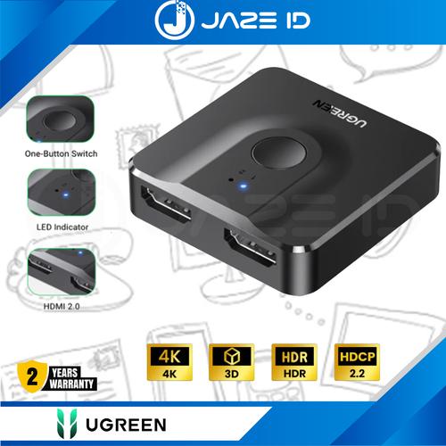 Jual UGREEN HDMI Switcher 2 Input 1 Output Switch Selector 2 Port 4K In ...