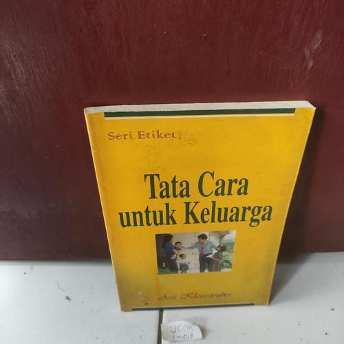 Jual BUKU TATA CARA UNTUK KELUARGA - Kota Depok - nunabooks | Tokopedia